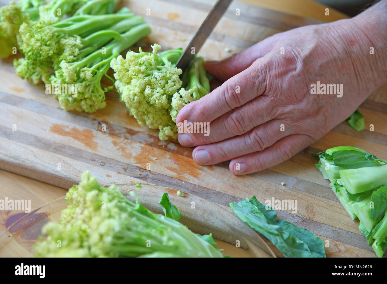 Overhead shot person cutting up hi-res stock photography and images - Alamy