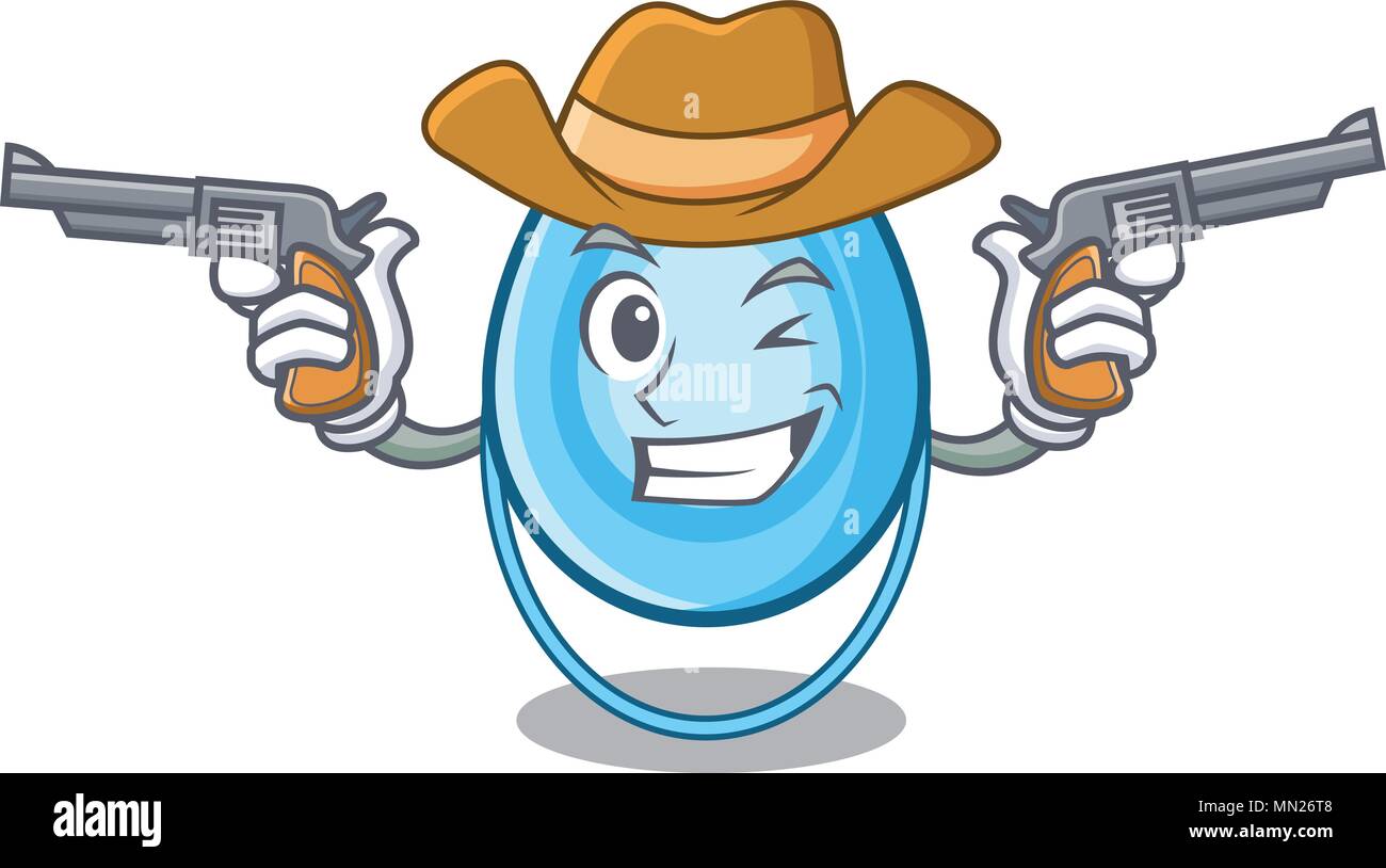 Cowboy oxygen mask character cartoon Stock Vector Image & Art - Alamy