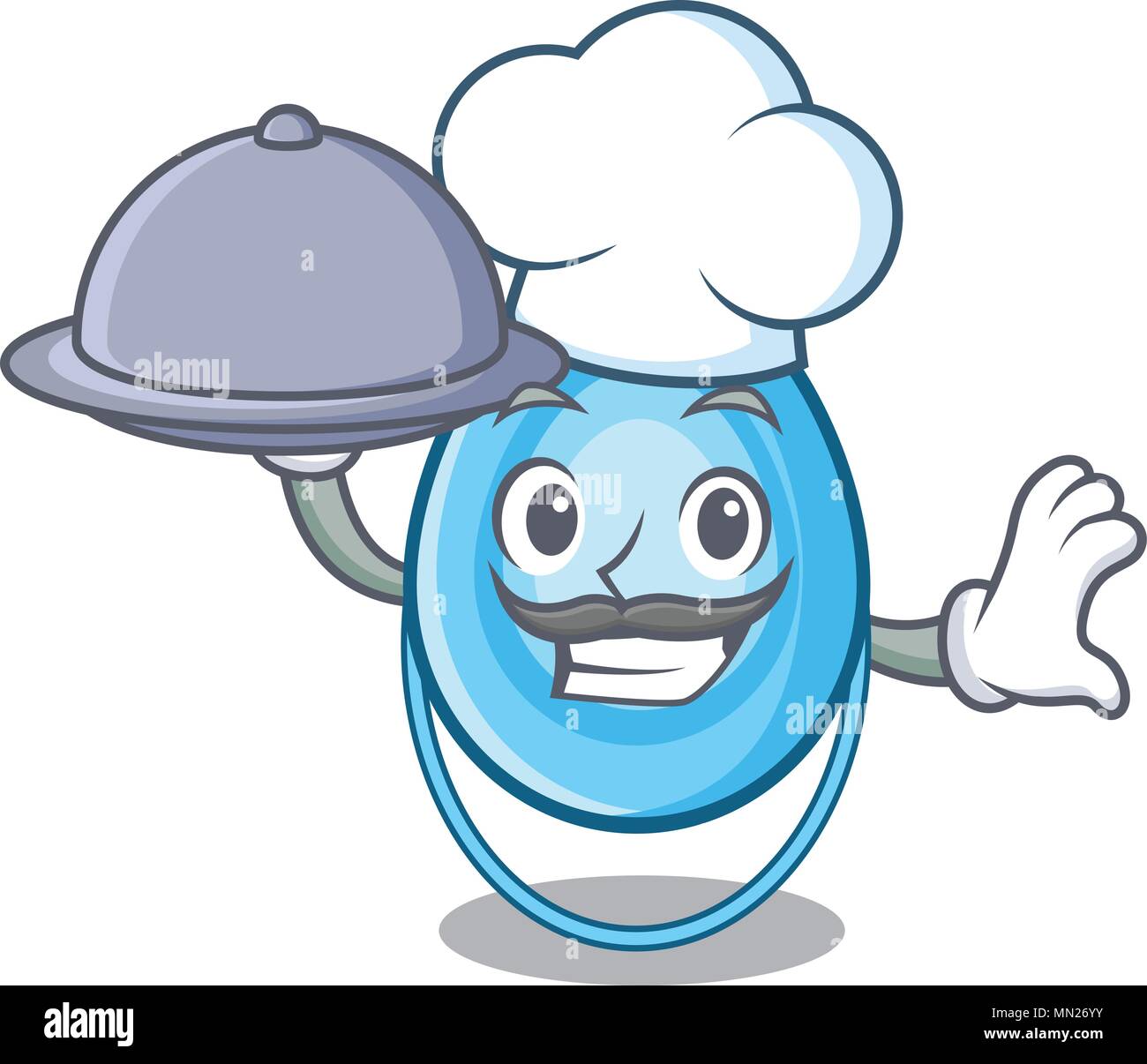 Chef with food oxygen mask mascot cartoon Stock Vector Image & Art - Alamy