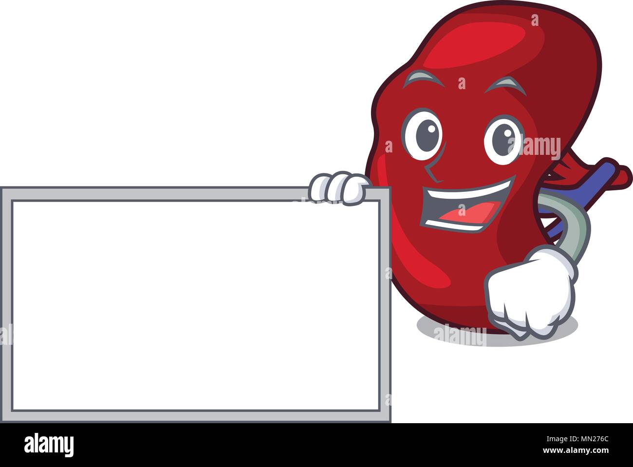 With board spleen character cartoon style Stock Vector Image & Art - Alamy