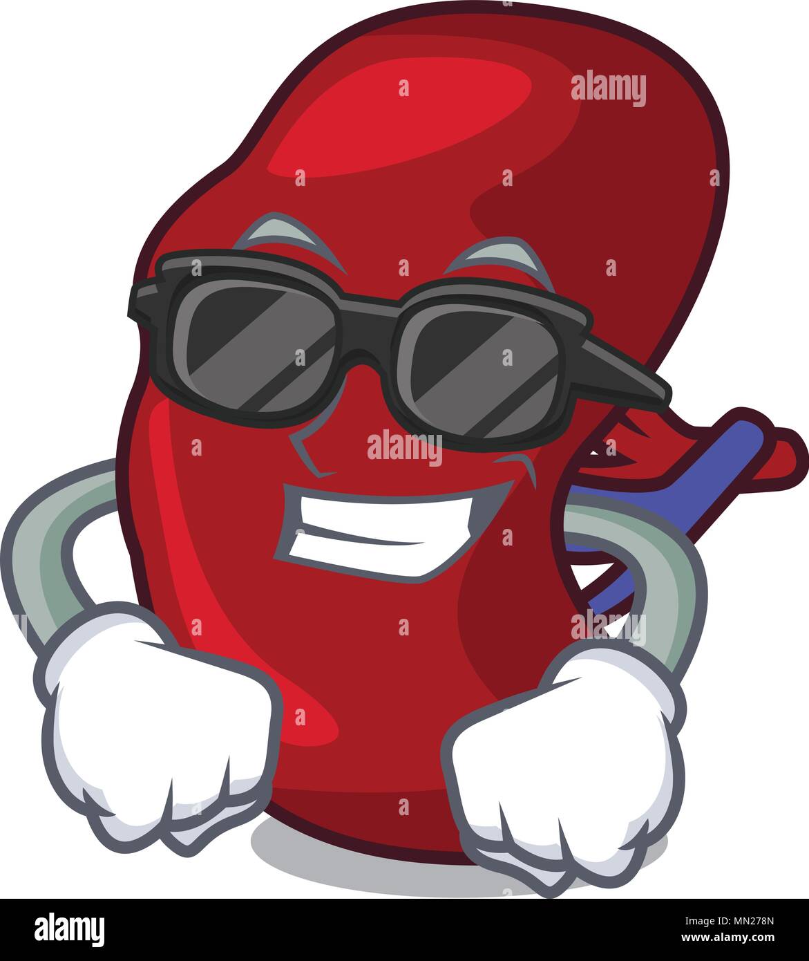 Super cool spleen character cartoon style Stock Vector Image & Art - Alamy