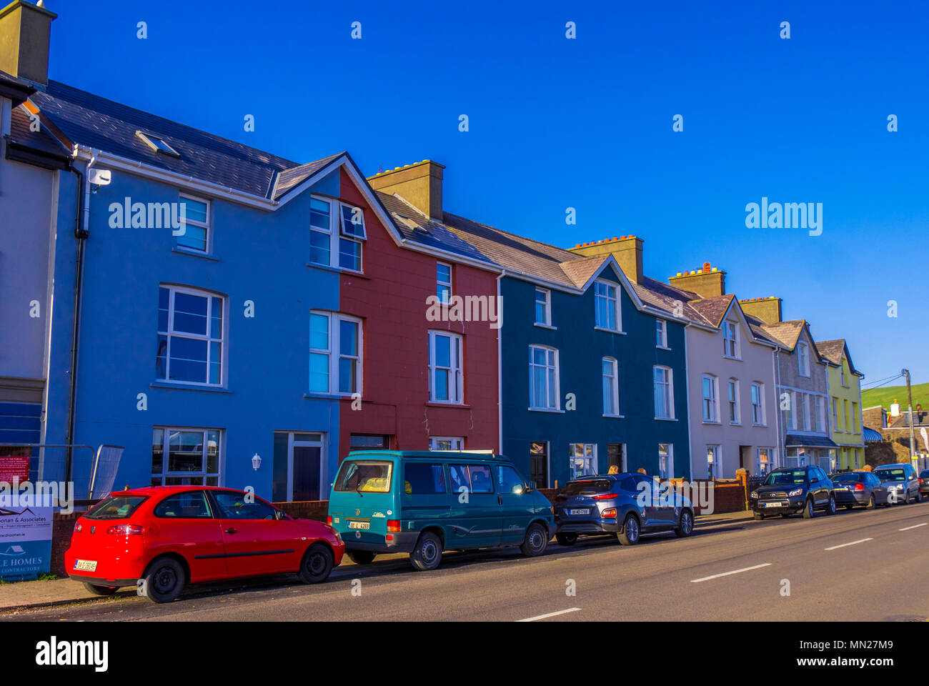 Beautiful Dingle street view with its colorful houses Stock Photo - Alamy