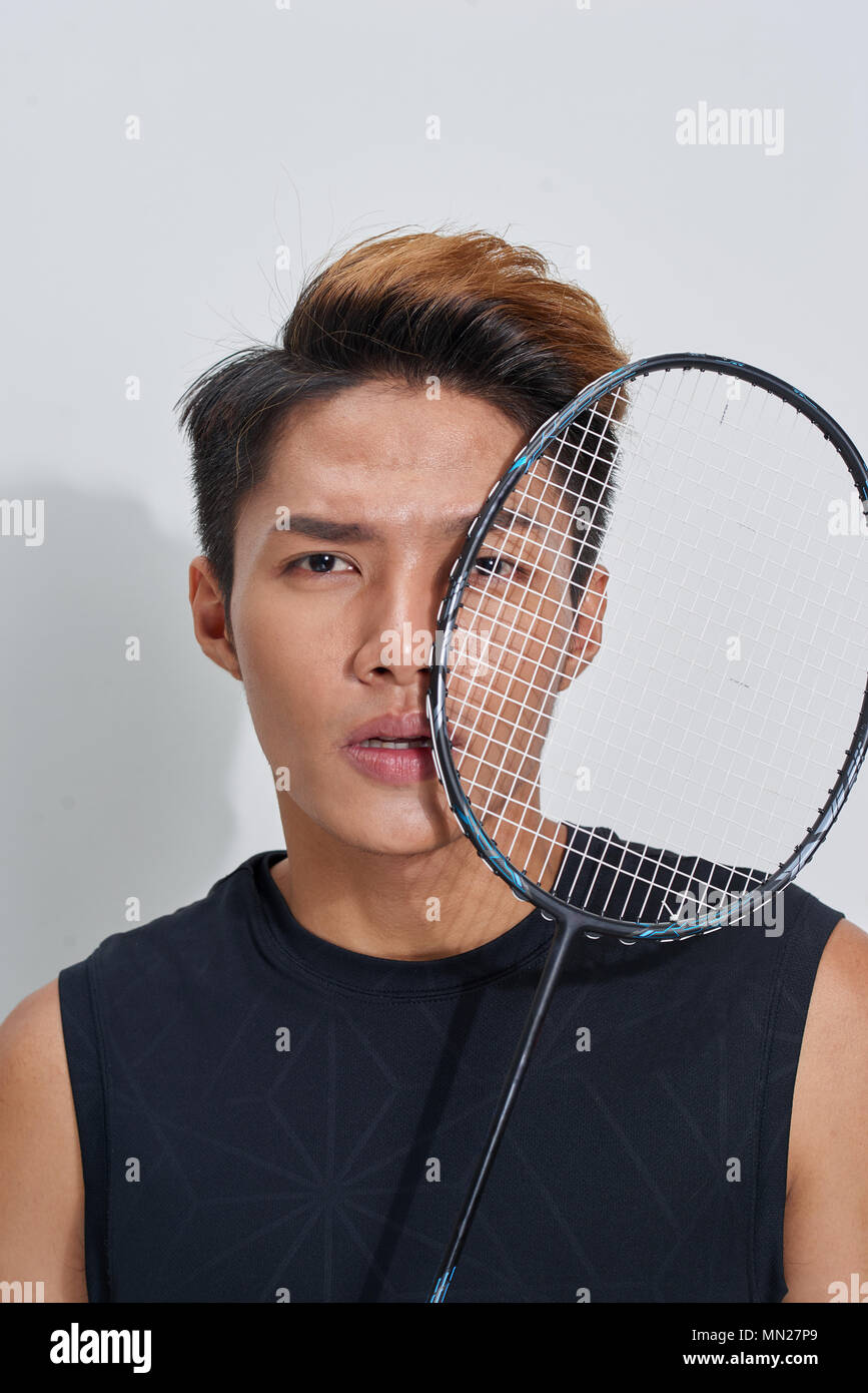 Handsome man racket hi-res stock photography and images - Alamy