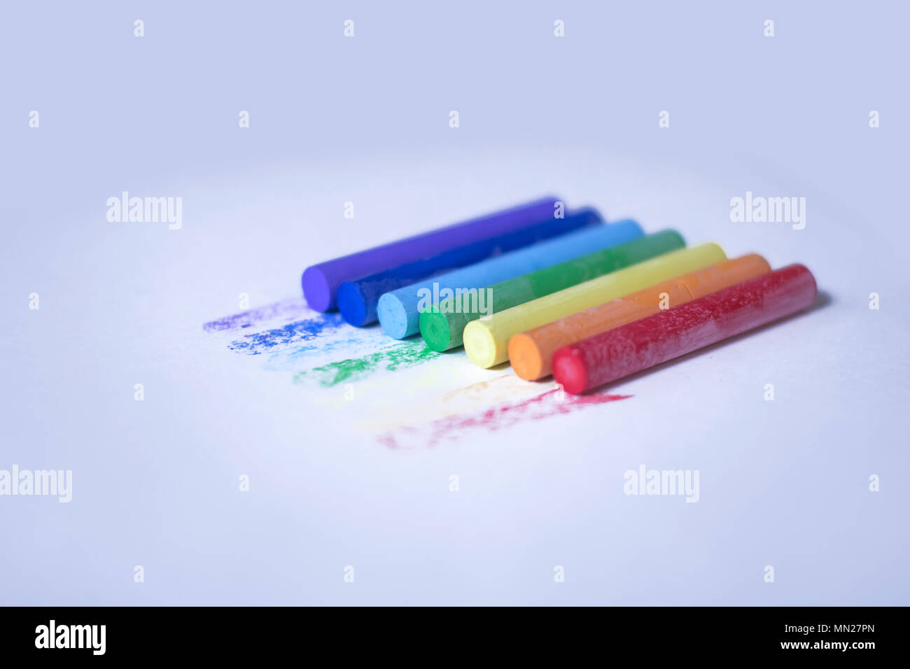 ulticolored crayons for drawing.isolated on a white background Stock ...