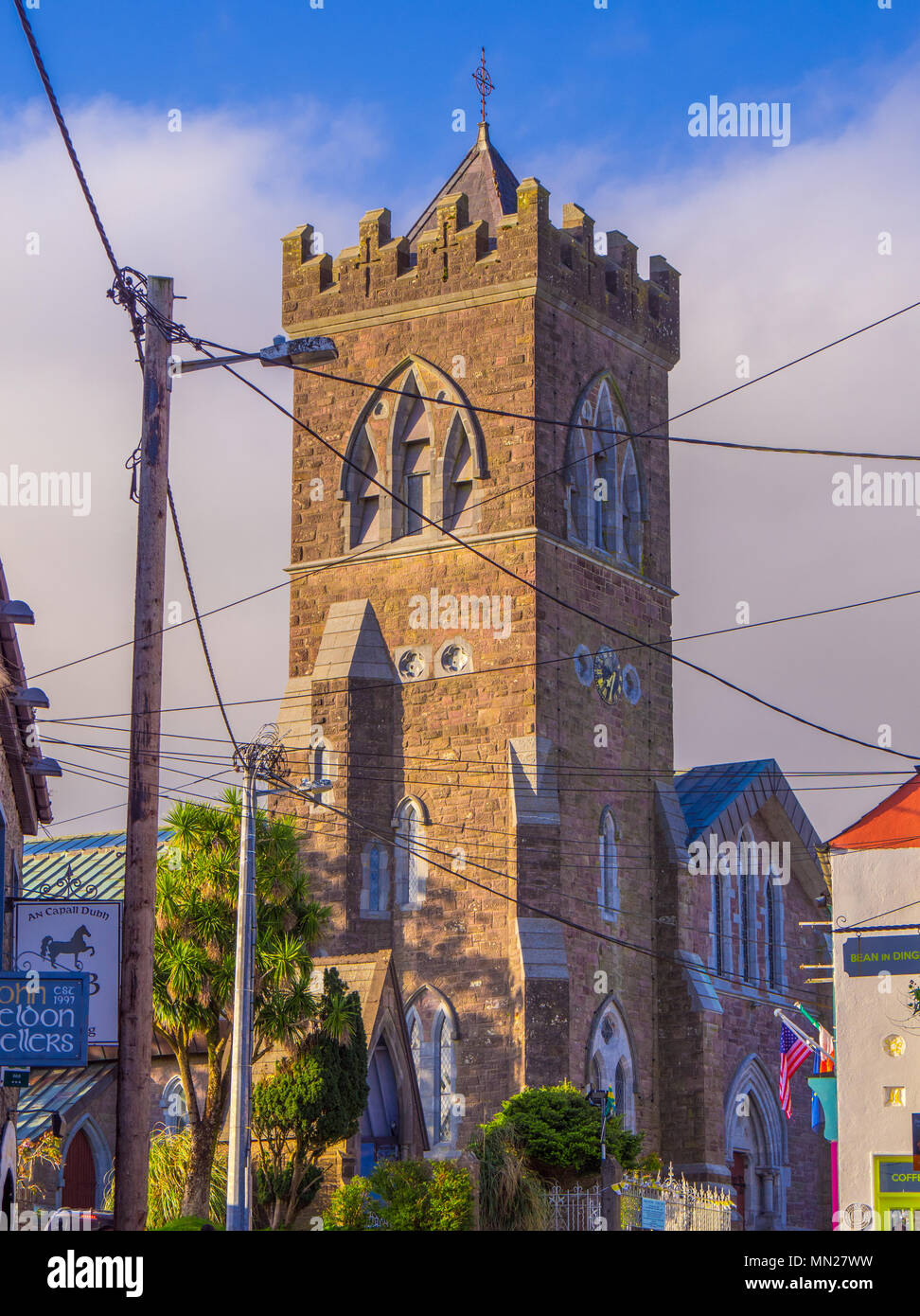 Church in the village of Dingle Stock Photo - Alamy