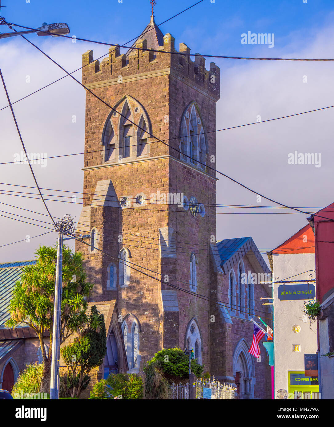 Church in the village of Dingle Stock Photo - Alamy