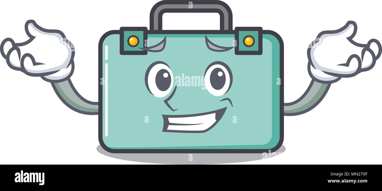 Grinning suitcase character cartoon style Stock Vector Image & Art - Alamy