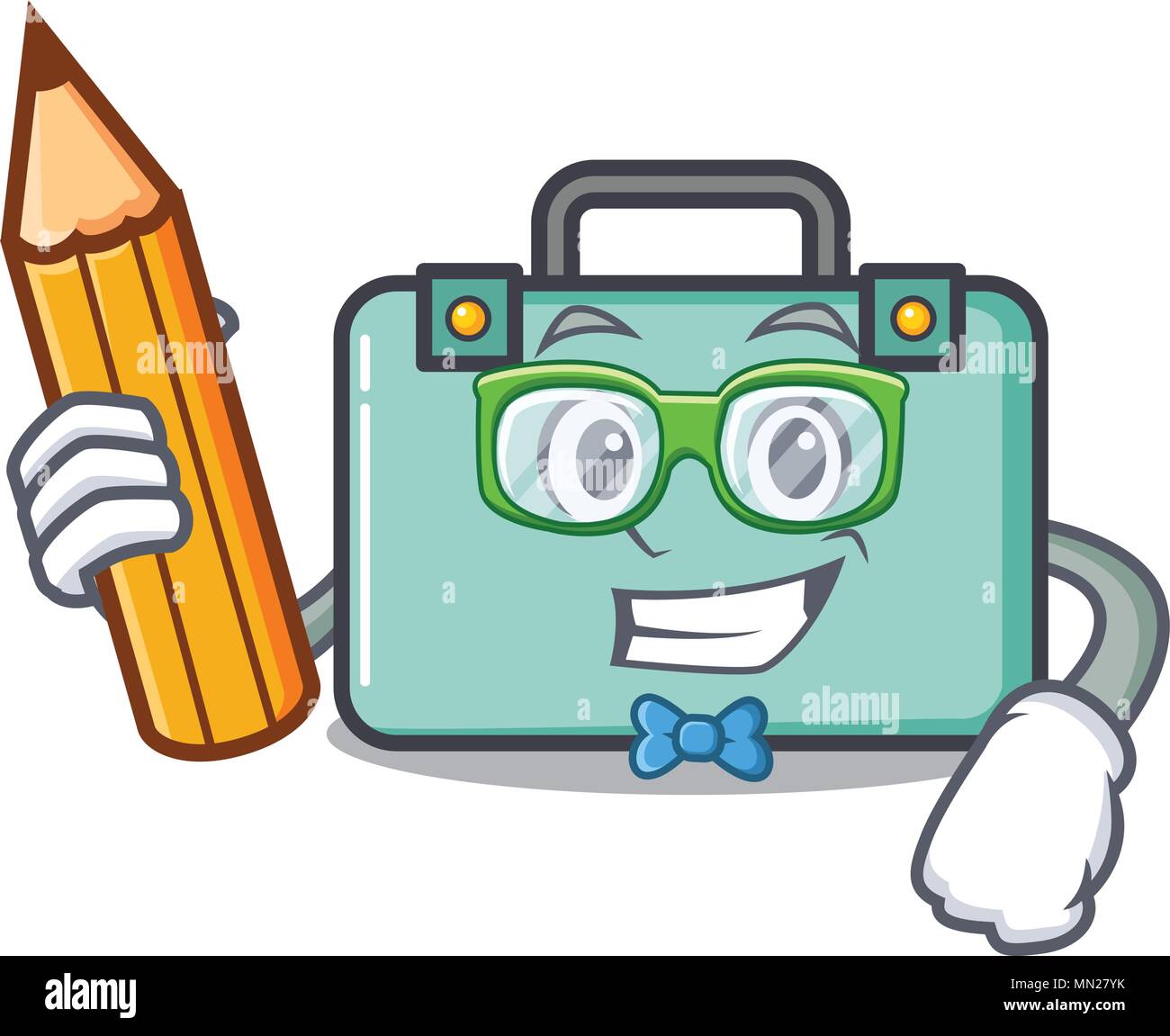 Student suitcase character cartoon style Stock Vector Image & Art - Alamy