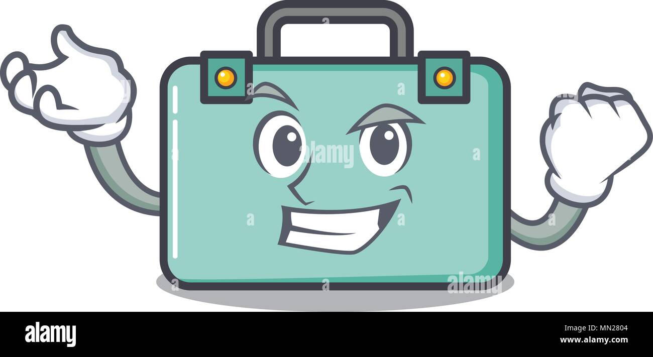 Successful suitcase character cartoon style Stock Vector Image & Art ...