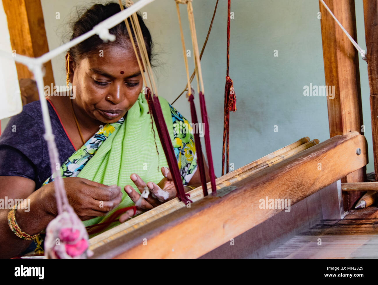 Indian hand loom industry hi-res stock photography and images - Alamy