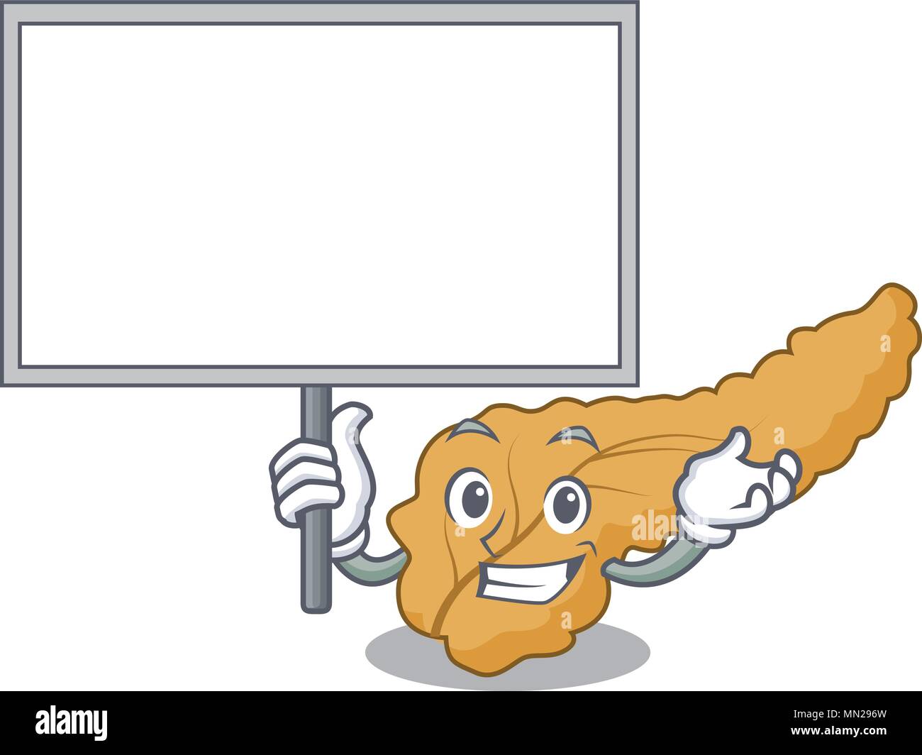 Bring board pancreas character cartoon style Stock Vector Image & Art ...
