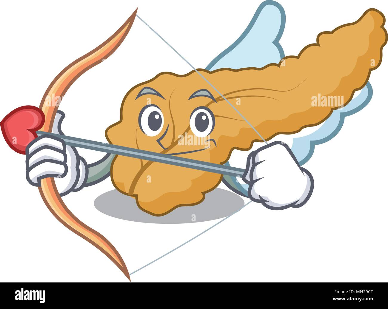 Cupid pancreas character cartoon style Stock Vector Image & Art - Alamy