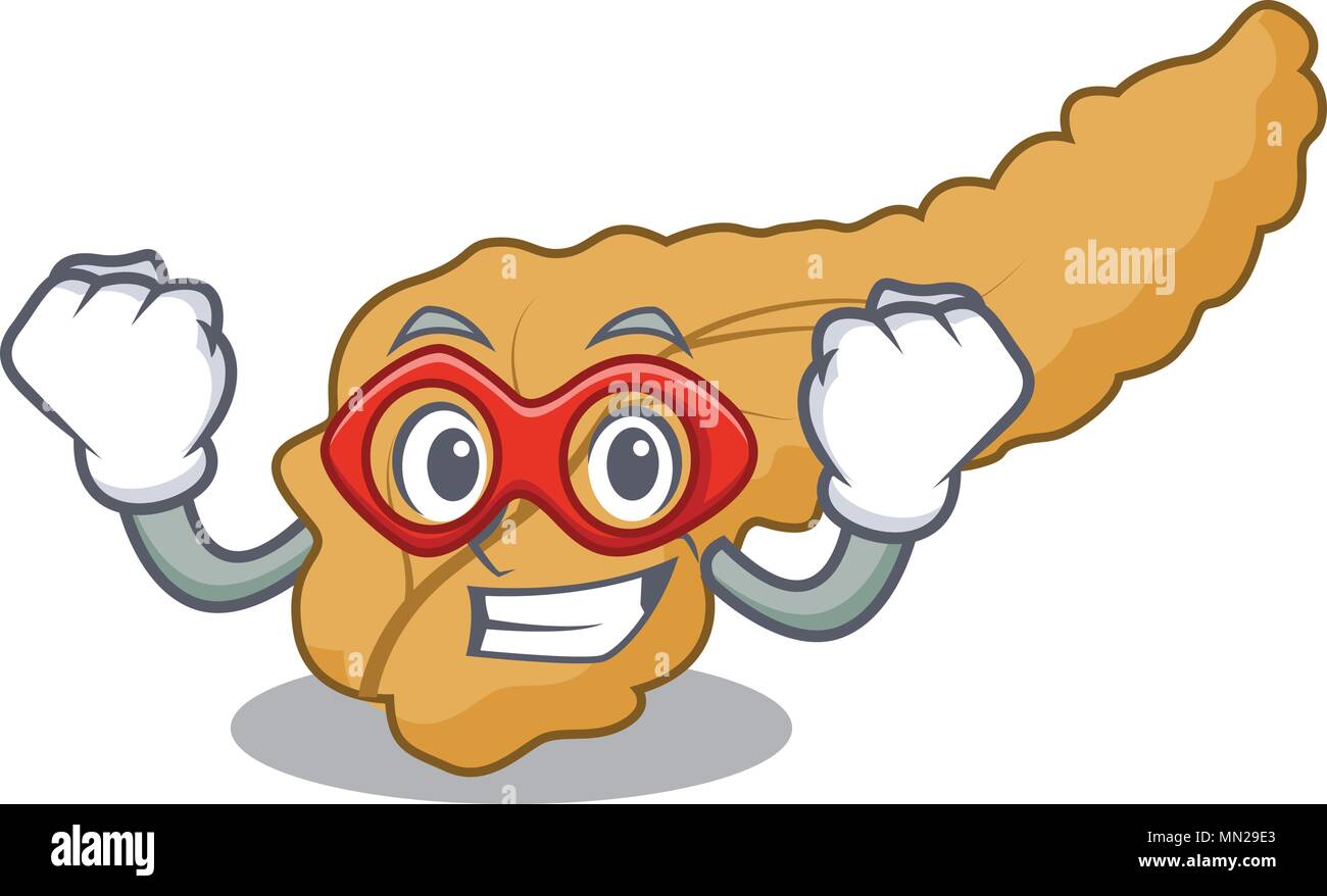 Super hero pancreas character cartoon style Stock Vector Image & Art ...