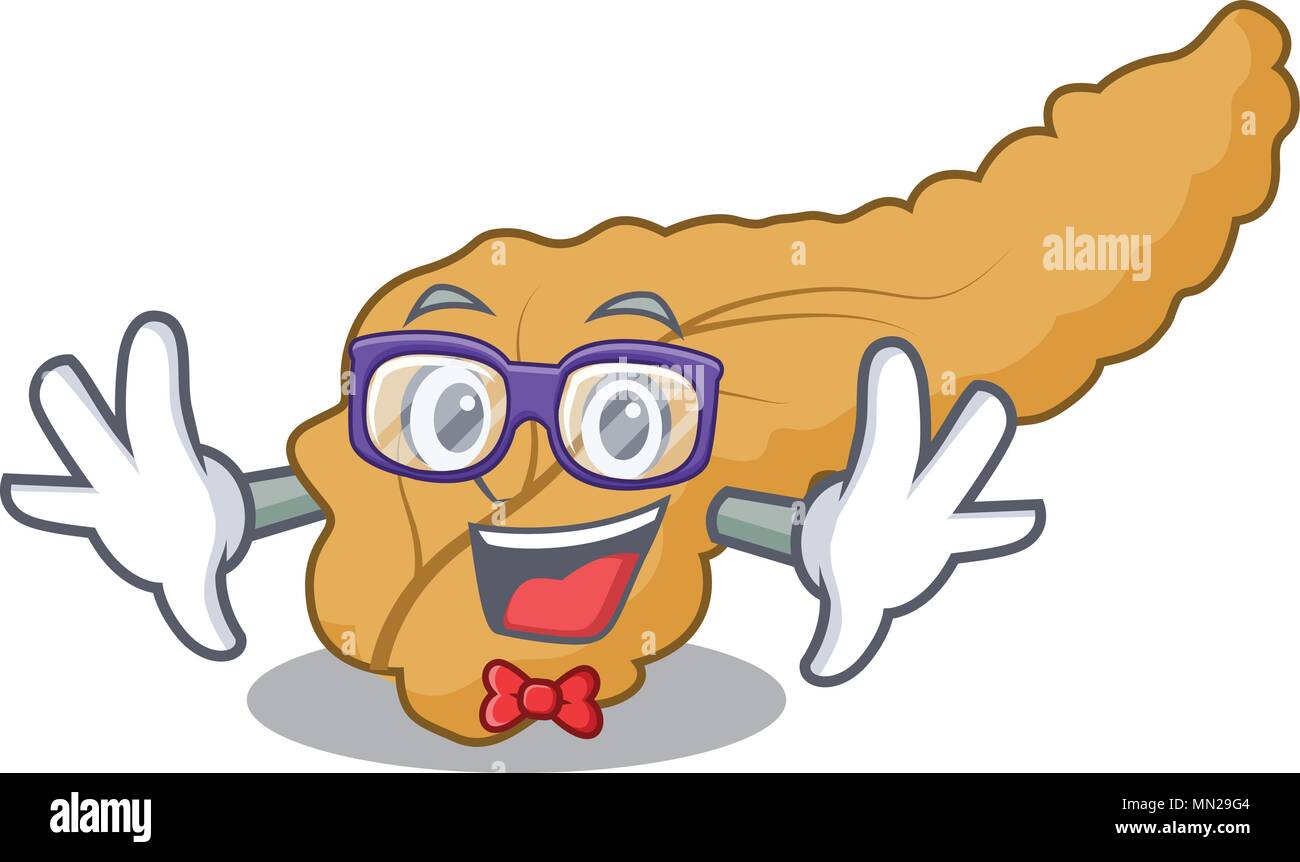 Geek pancreas character cartoon style Stock Vector Image & Art - Alamy