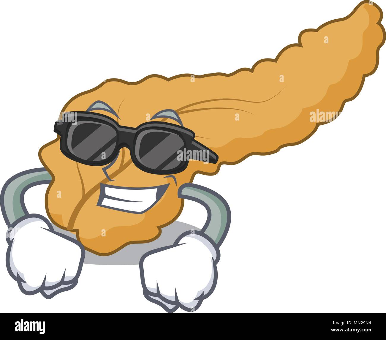 Super cool pancreas character cartoon style Stock Vector Image & Art ...