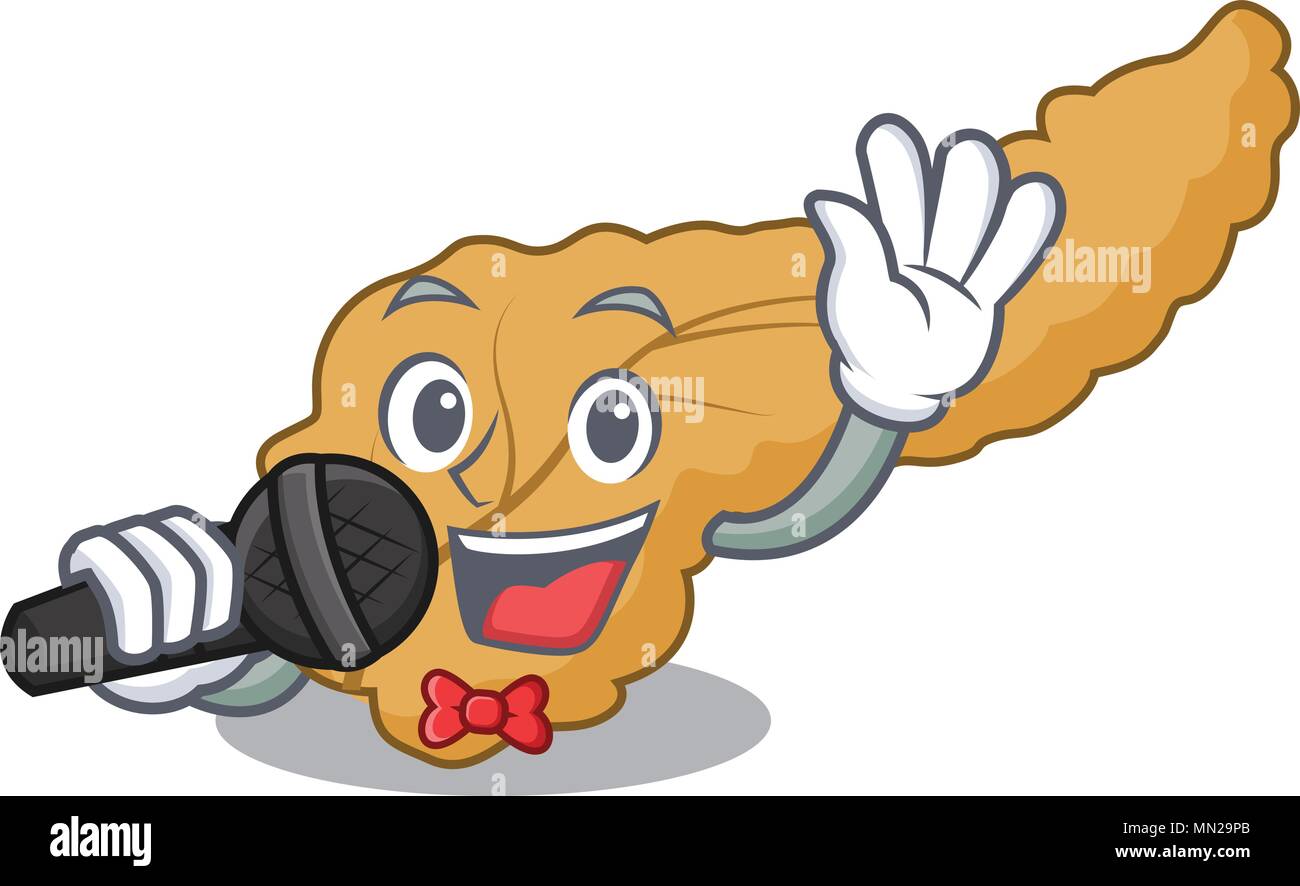 Singing pancreas mascot cartoon style Stock Vector Image & Art - Alamy