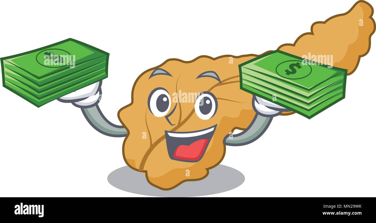 Money stomach character cartoon Stock Vector Images - Alamy