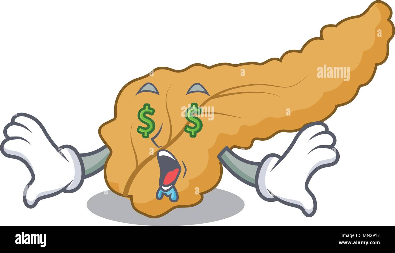 Money eye pancreas mascot cartoon style Stock Vector Image & Art - Alamy