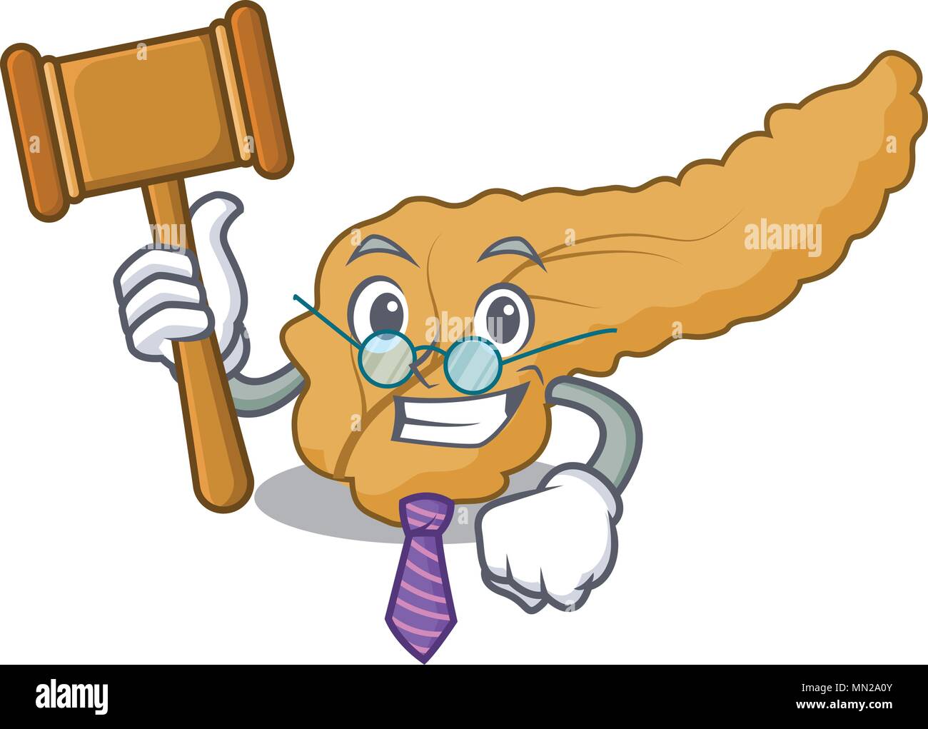 Judge pancreas mascot cartoon style Stock Vector Image & Art - Alamy