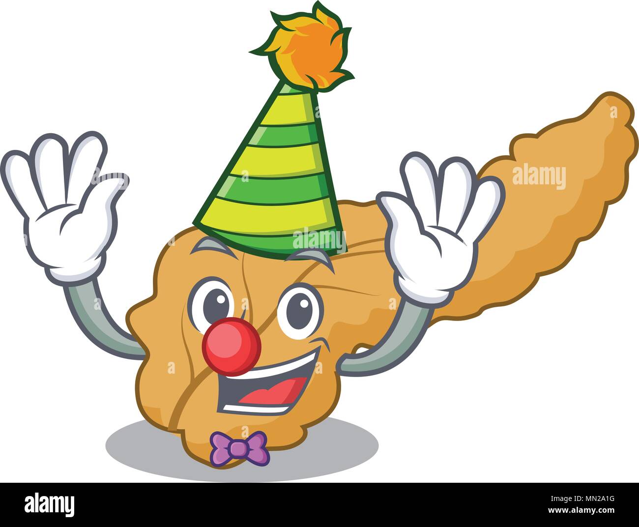 Clown pancreas mascot cartoon style Stock Vector Image & Art - Alamy