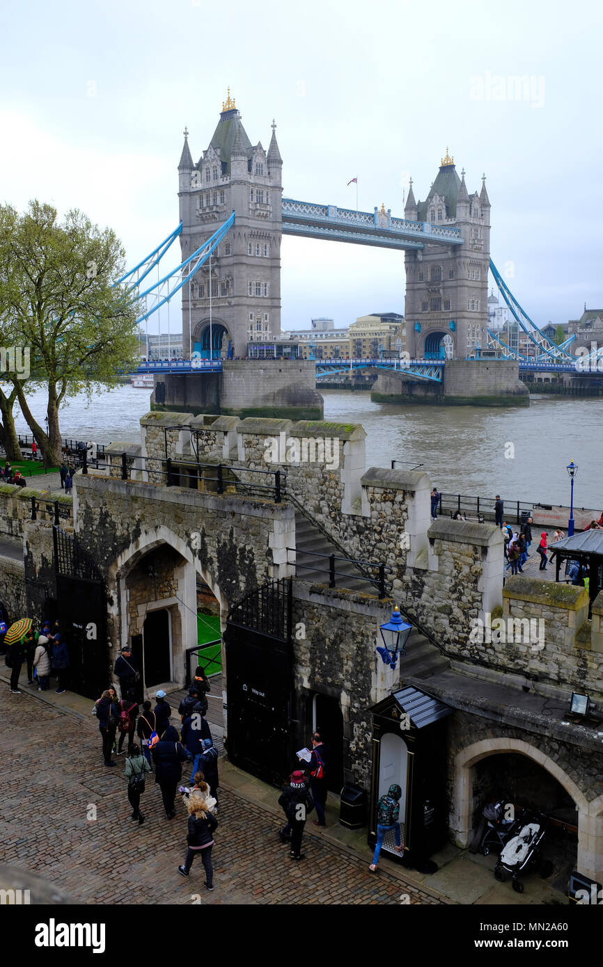 View of Tower Bridge from The Tower of London UK Stock Photo - Alamy