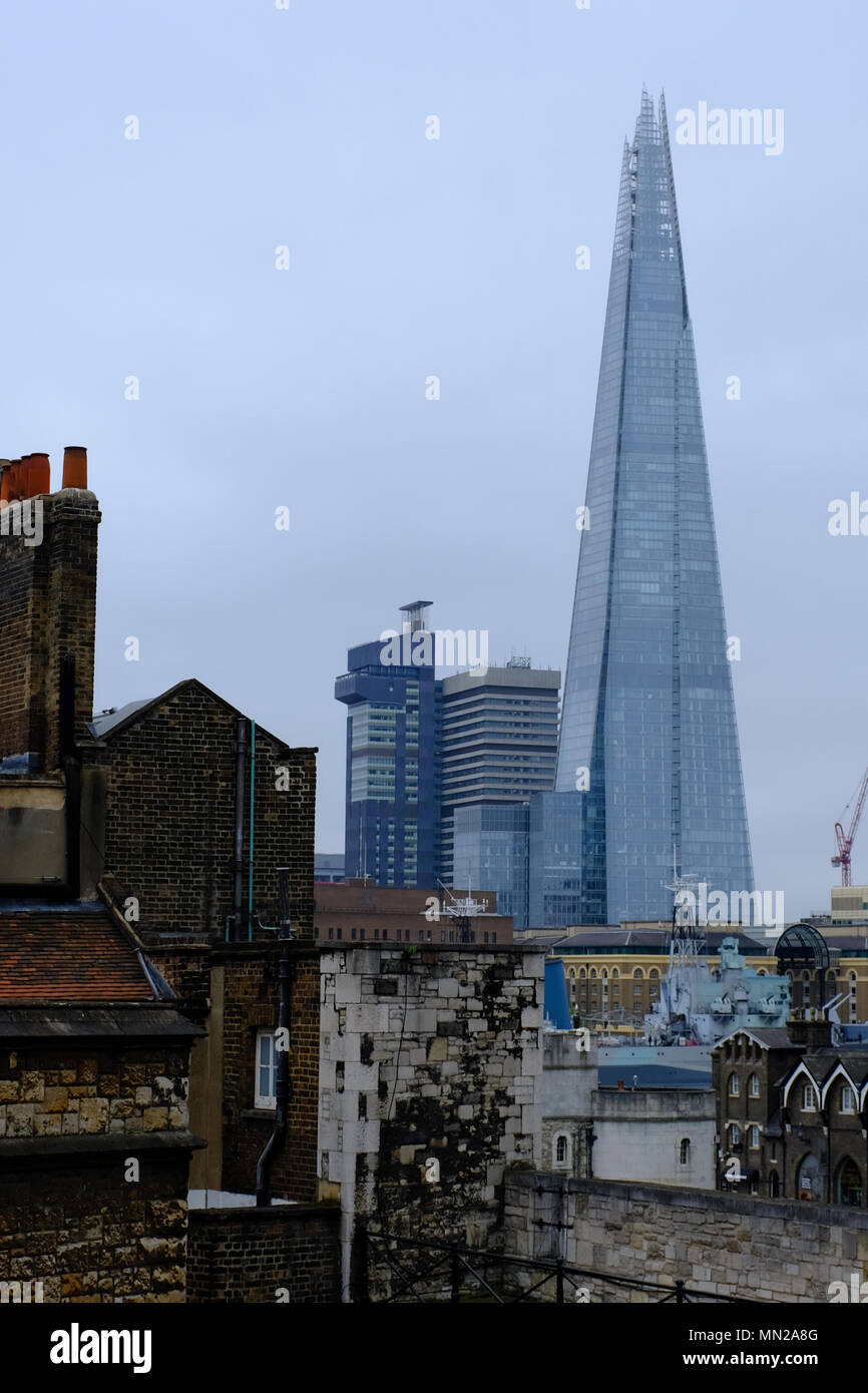 View from The Tower of London UK Stock Photo - Alamy