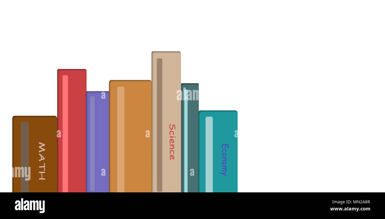 set of lined up books spine - reading and culture concept Stock Photo ...