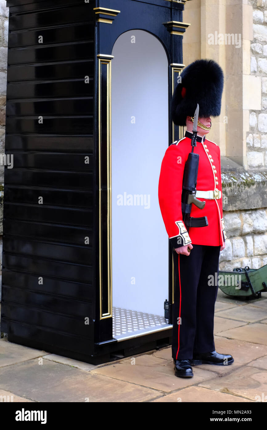 Coldstream Guards on duty at The Tower of London UK Stock Photo - Alamy