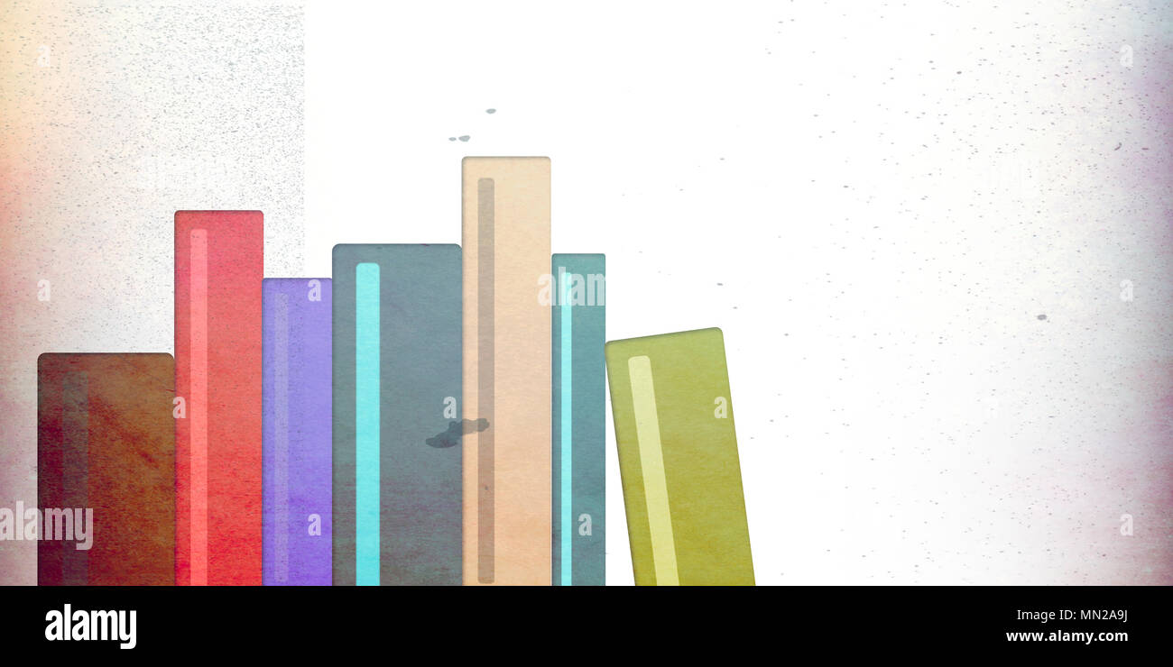 set of lined up books spine - reading and culture concept Stock Photo ...