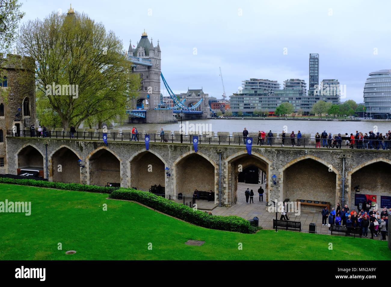 View from The Tower of London UK Stock Photo - Alamy