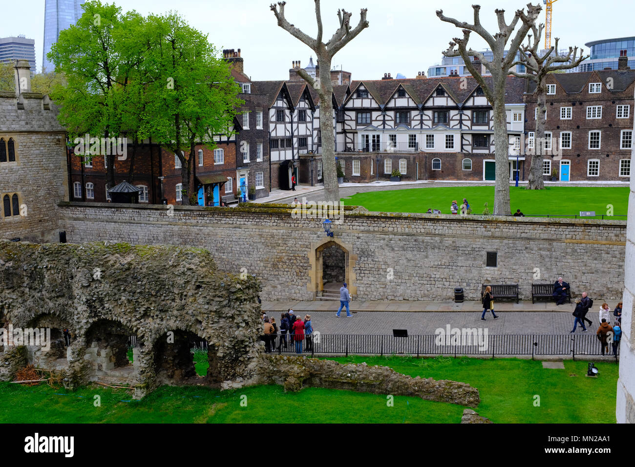 The Queens house at The Tower of London UK Stock Photo - Alamy