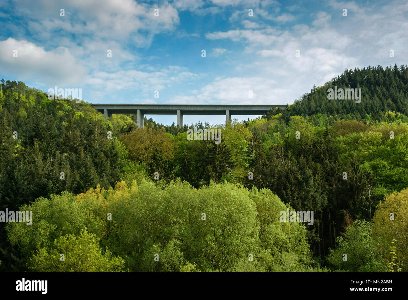 Autobahn valley bridge germany hi-res stock photography and images - Alamy