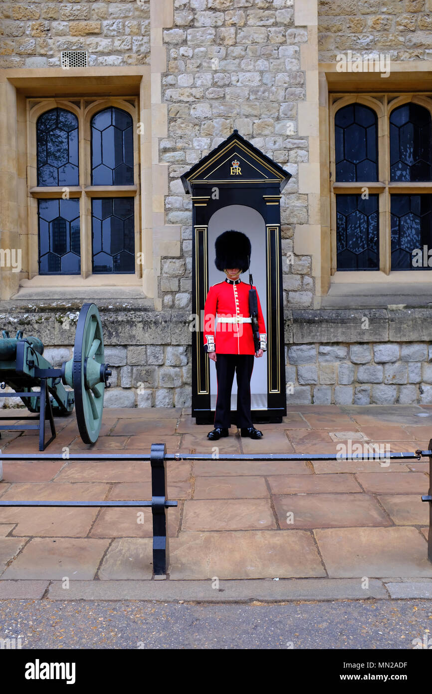 Coldstream Guards on duty at The Tower of London UK Stock Photo - Alamy