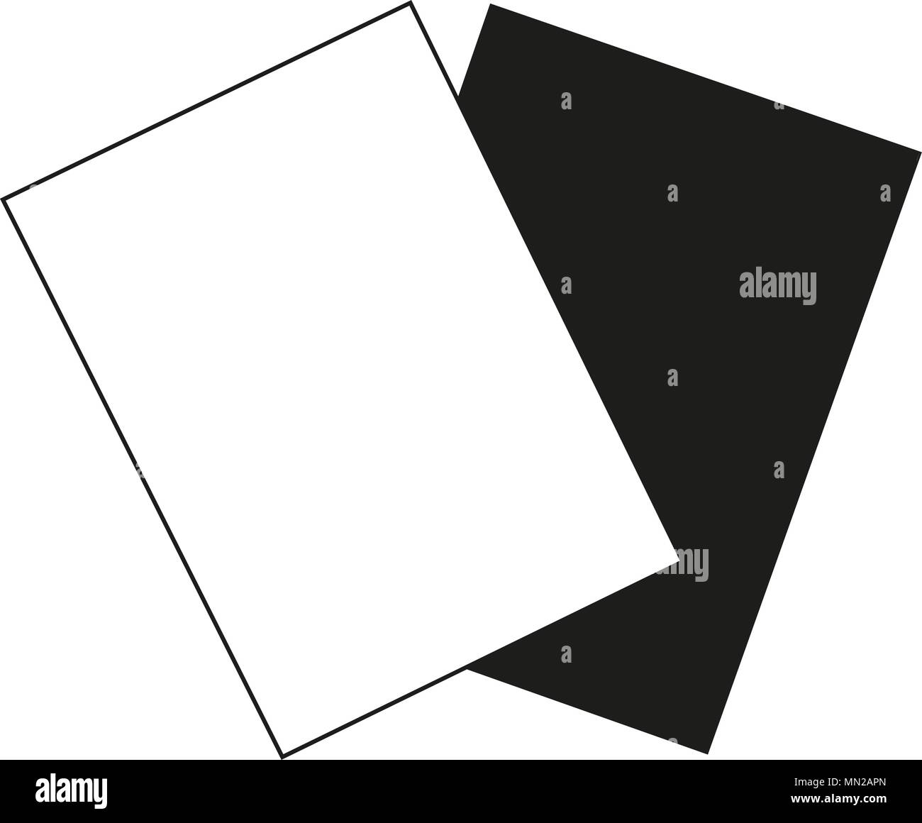 Flat black and white referee cards Stock Vector Image & Art - Alamy