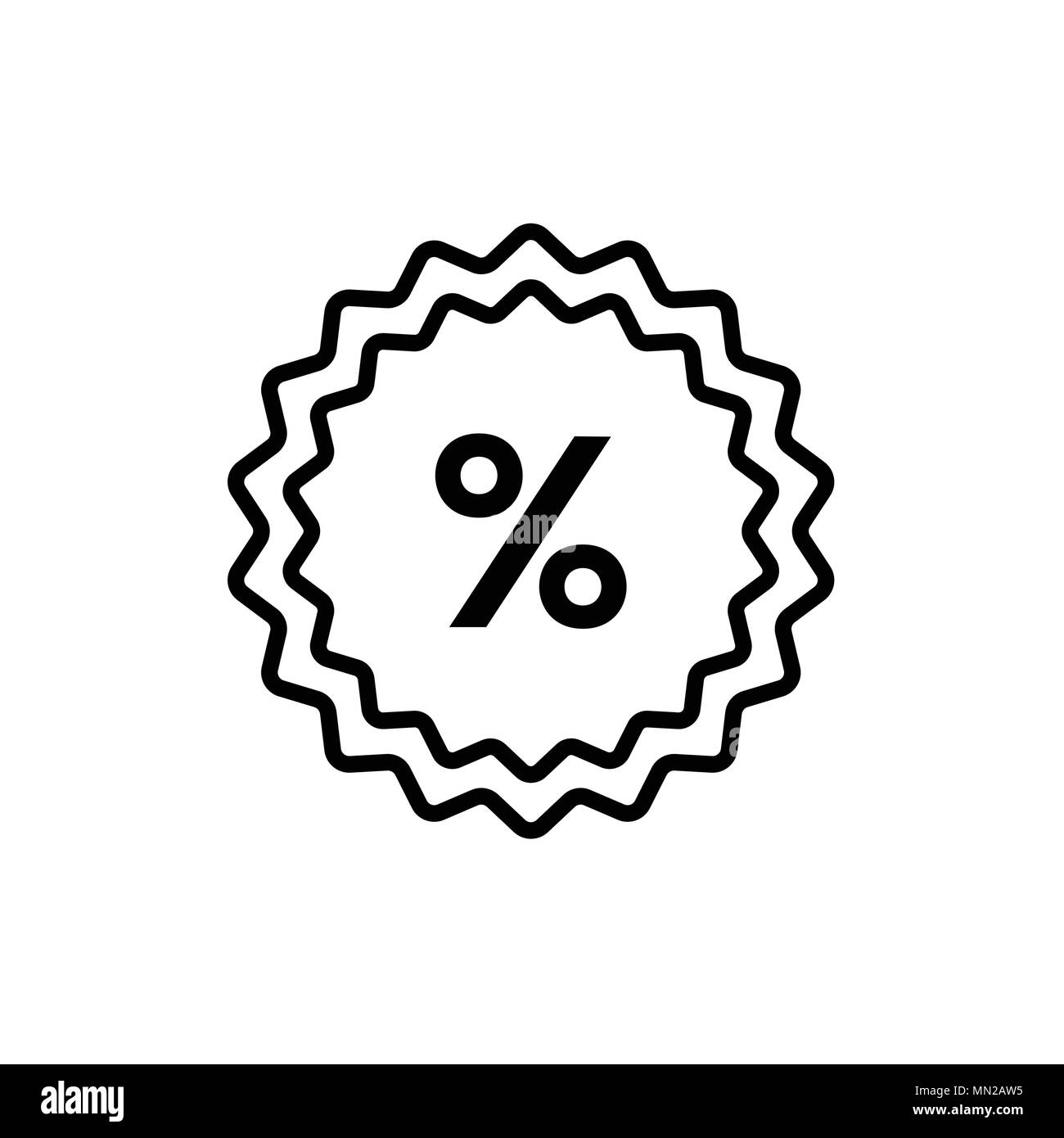 Percent flat icon Black and White Stock Photos & Images - Alamy