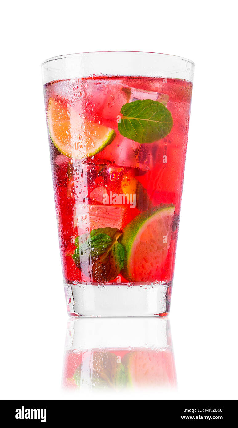 Beverage cold drink fruit glass isolated juice red hi-res stock ...