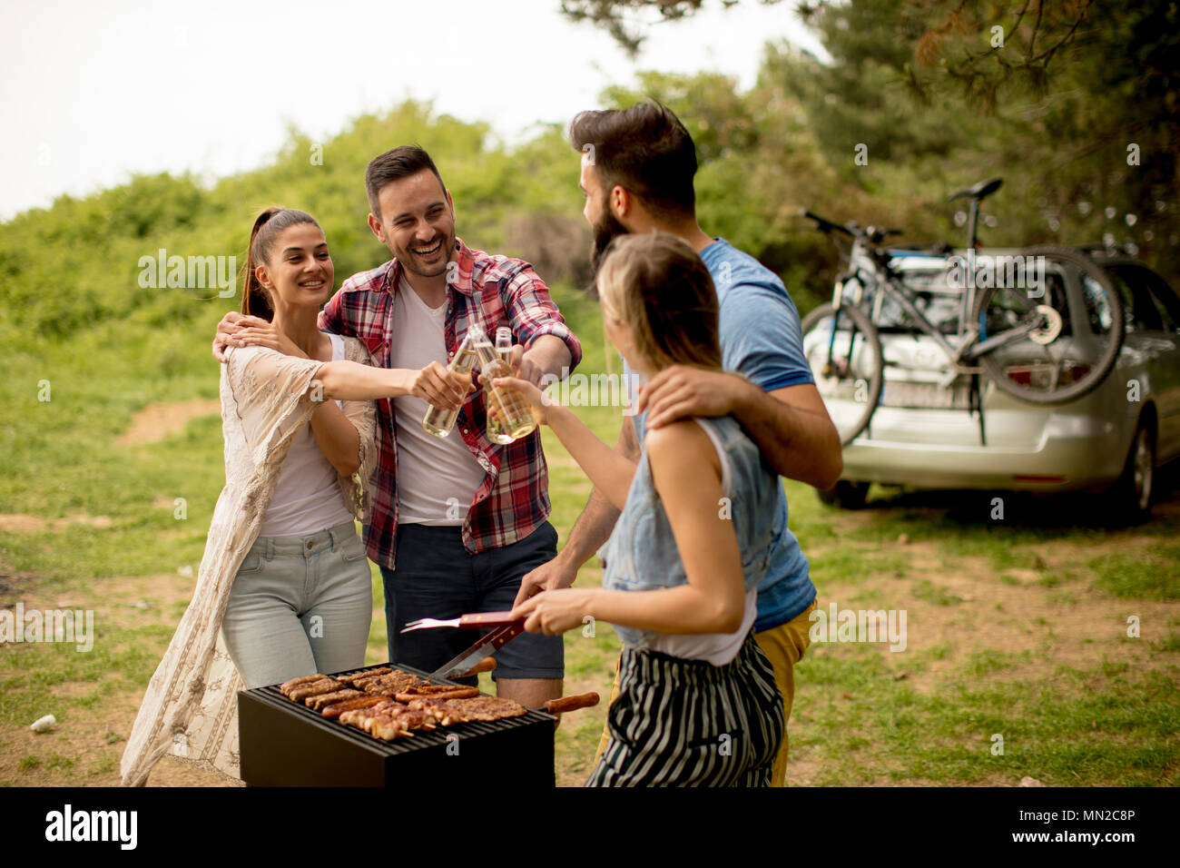 Barbecue party men hi-res stock photography and images - Alamy
