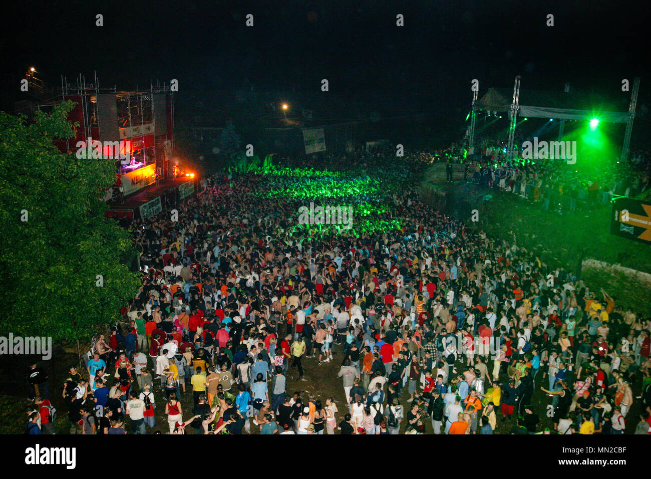 Dance arena at the Exit Music festival 2005 in the Petrovaradin ...