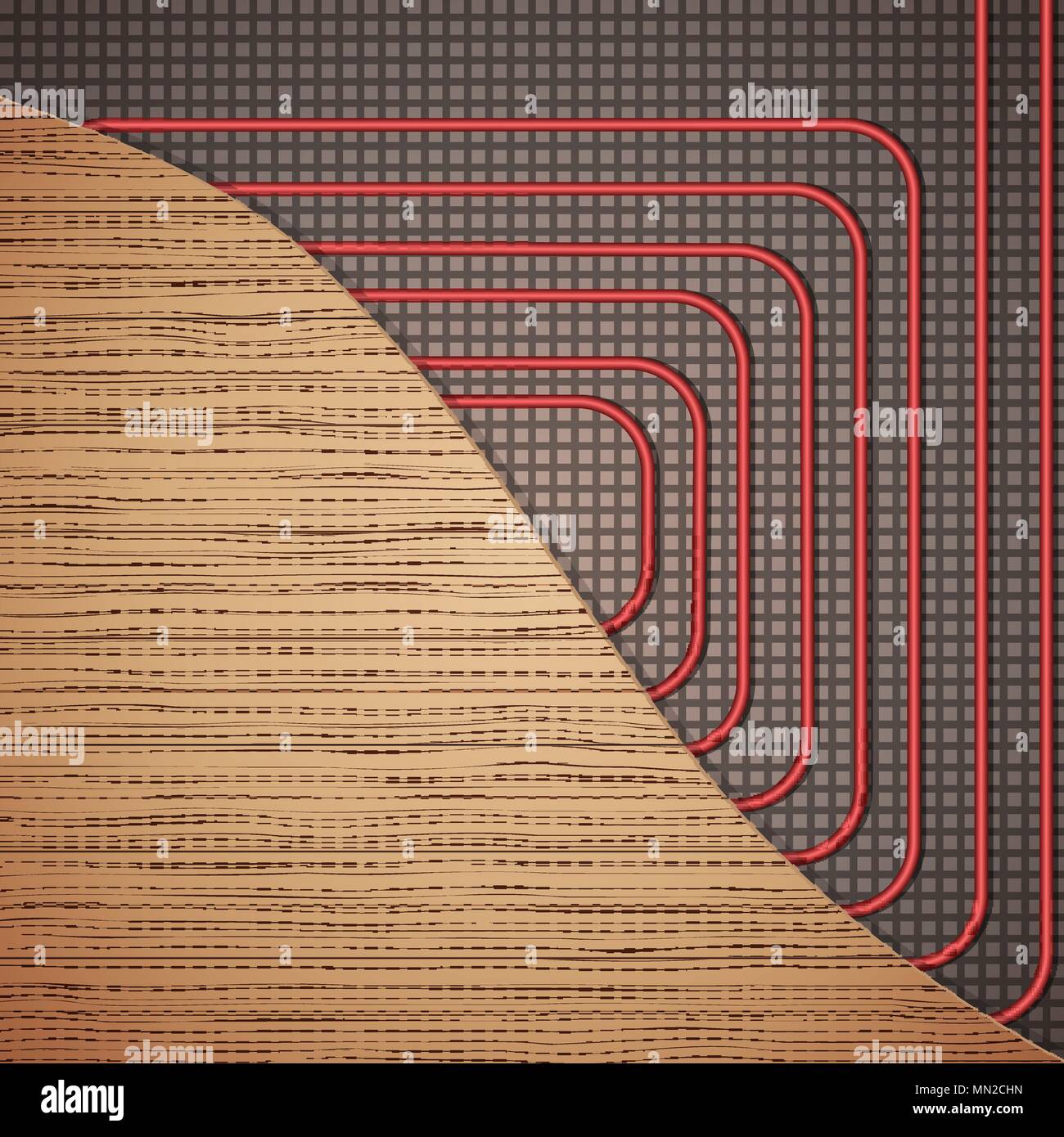 Radiant floor system Stock Vector Images - Alamy