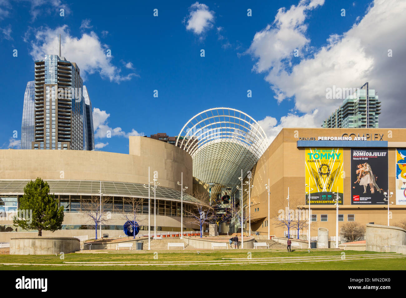 Denver Performing Arts Complex, Colorado, USA Stock Photo - Alamy