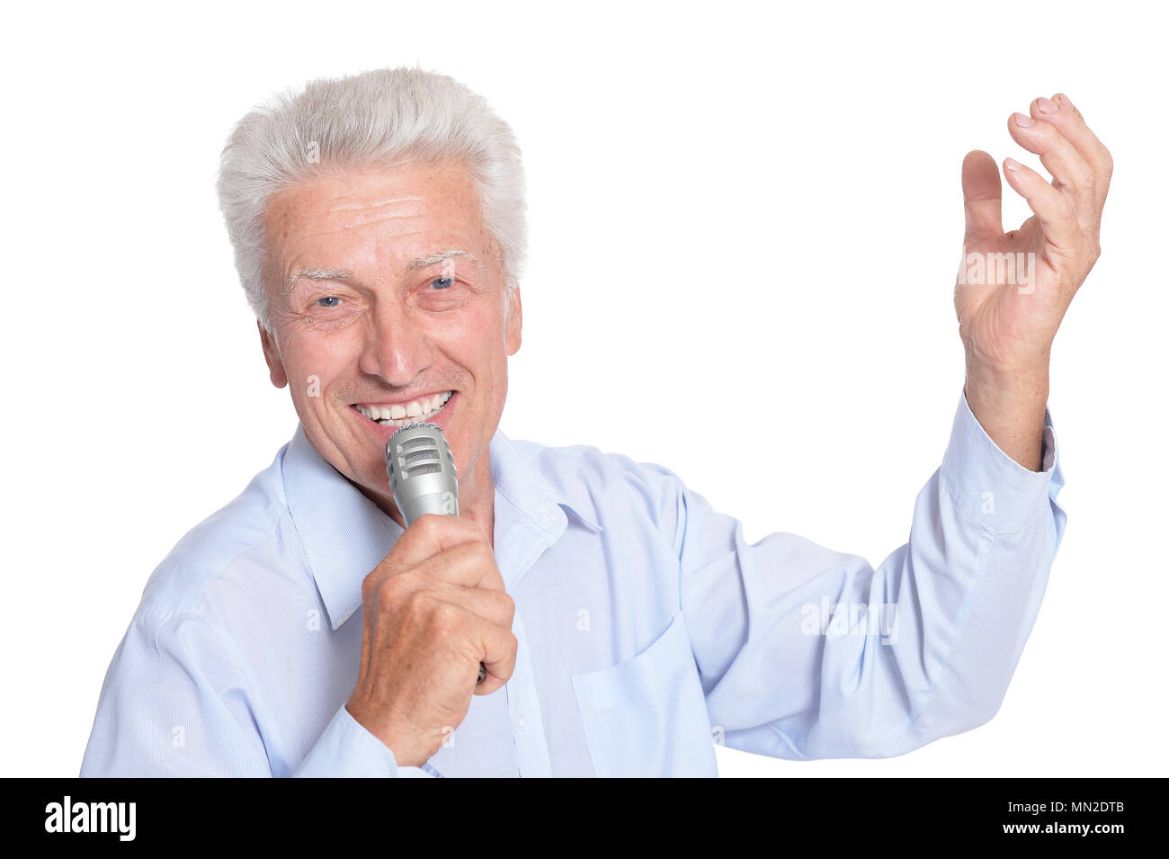 Senior citizen singing hi-res stock photography and images - Alamy