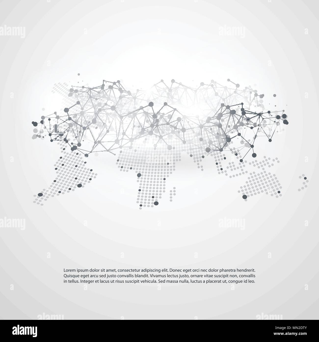 Abstract Cloud Computing and Global Network Connections Concept Design ...