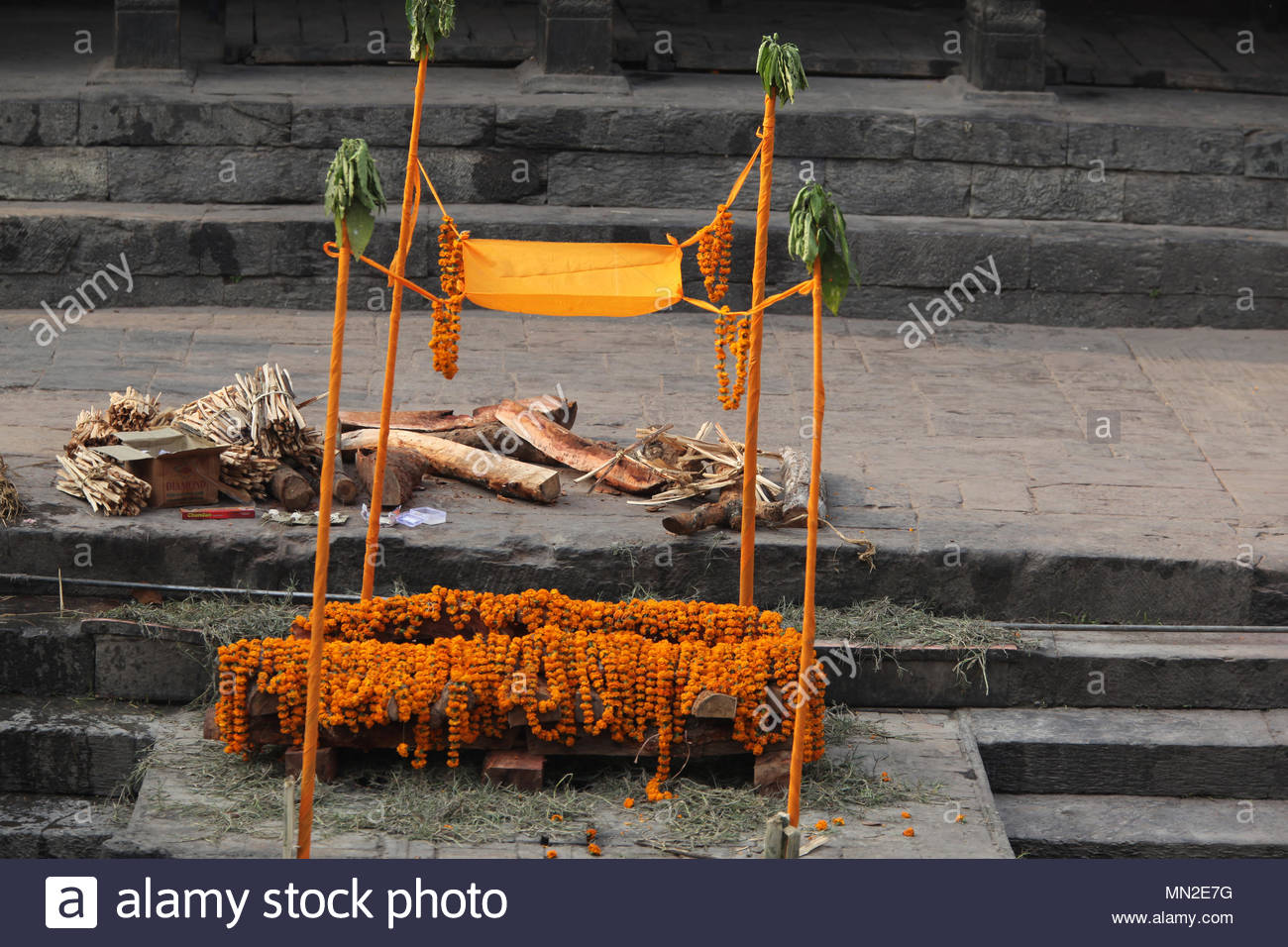 Corpse Cremation At Pashupatinath Temple In Kathmandu High Resolution ...