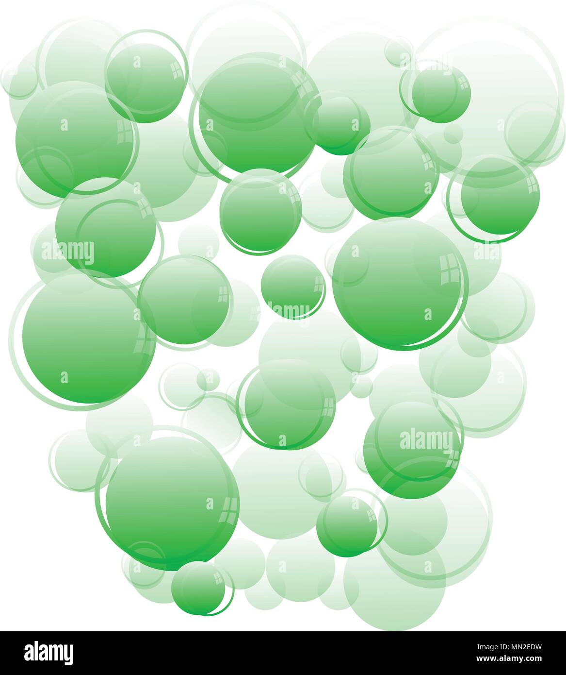 green soap bubbles vector Stock Vector Image & Art - Alamy