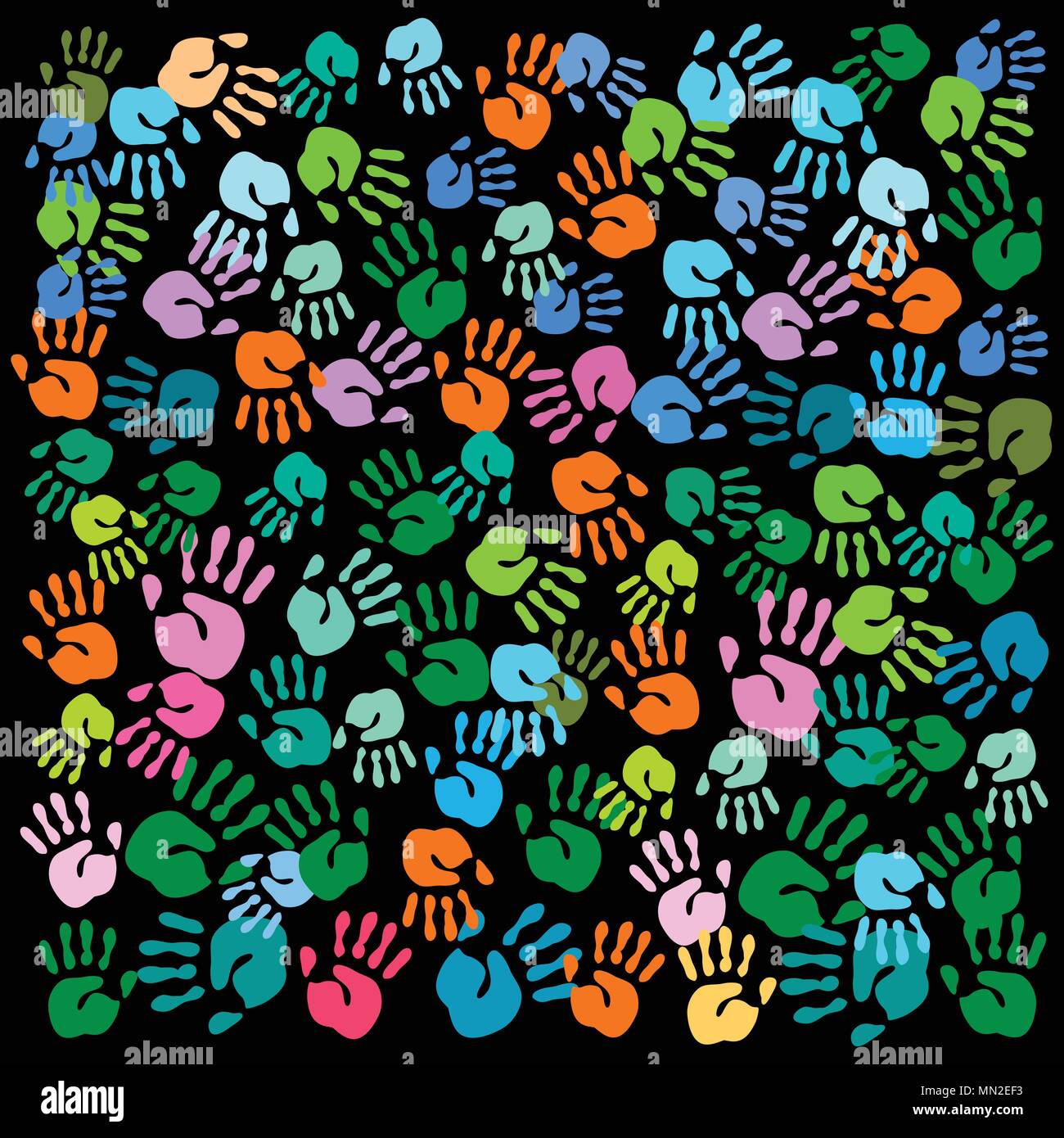 handprint vector illustration Stock Vector Image & Art - Alamy