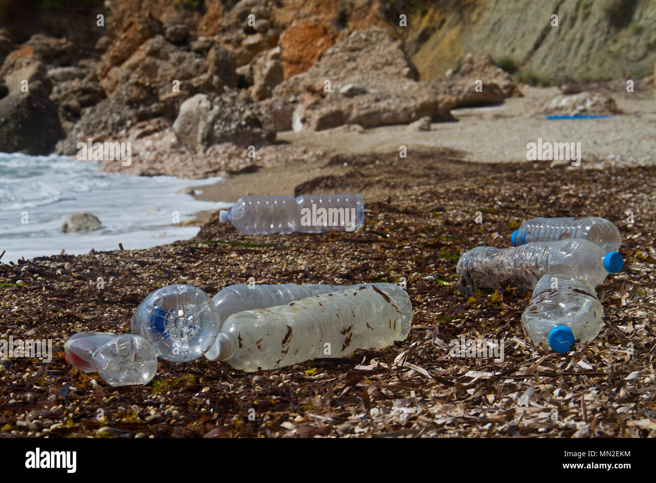 Plastic bottles beach hi-res stock photography and images - Alamy