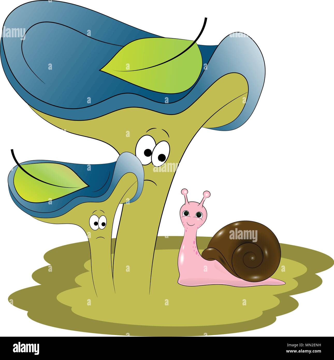 Psychedelic mushrooms pink Stock Vector Images - Alamy