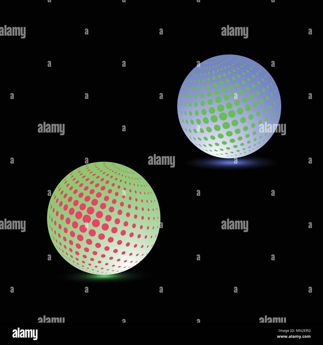 neon dicorative balls vector Stock Vector Image & Art - Alamy