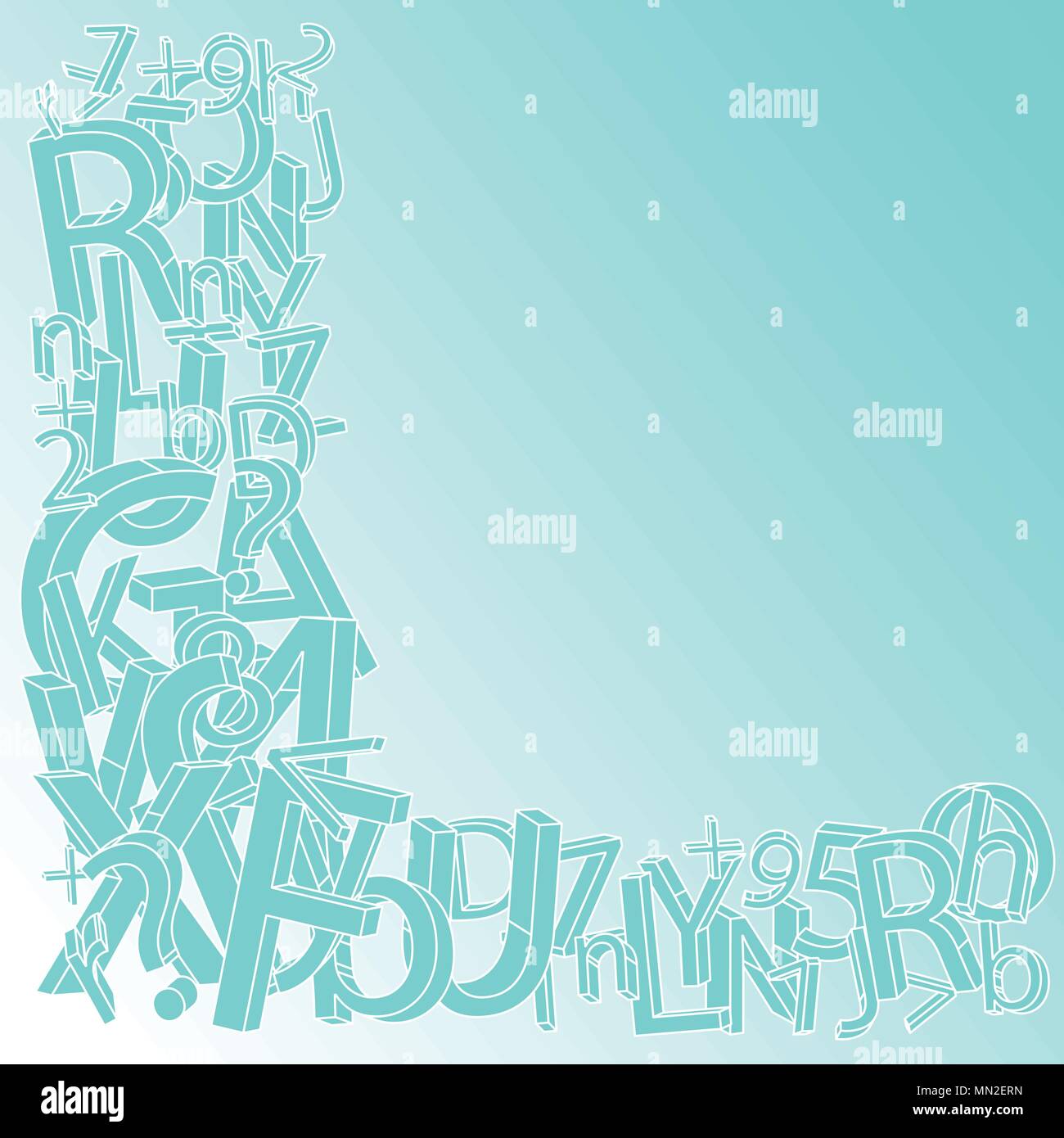 Random alphabet letters on Stock Vector Images - Alamy