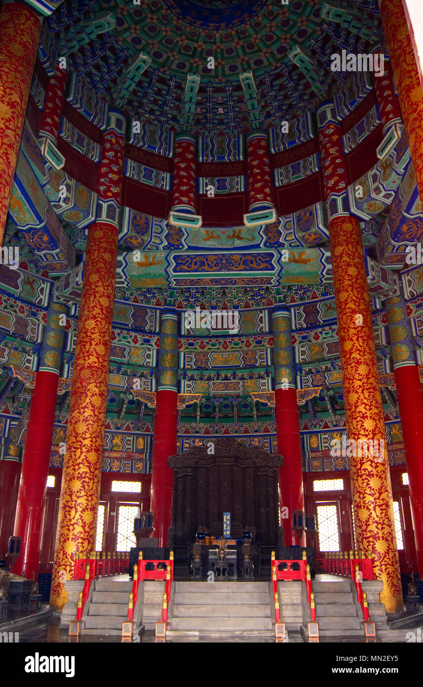 Temple of heaven beijing china interior hi-res stock photography and ...